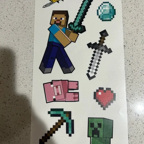 Wepons Minecraft Wall Stickers Iron Sword Minecraft Wall Decals